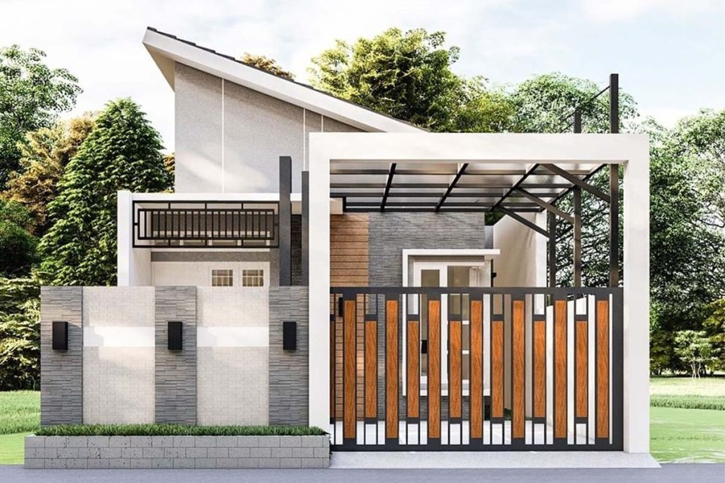 Inspirasi Rumah Tingkat Separuh Samping, Beri Kesan Modern dan Efisien