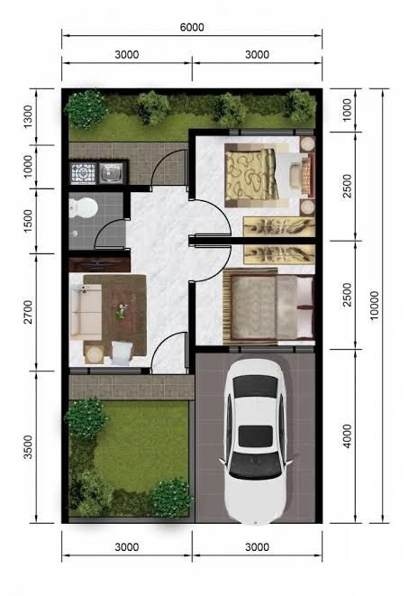 7 Model Rumah 6x8 Biaya 30 Juta, Modern dan Minimalis