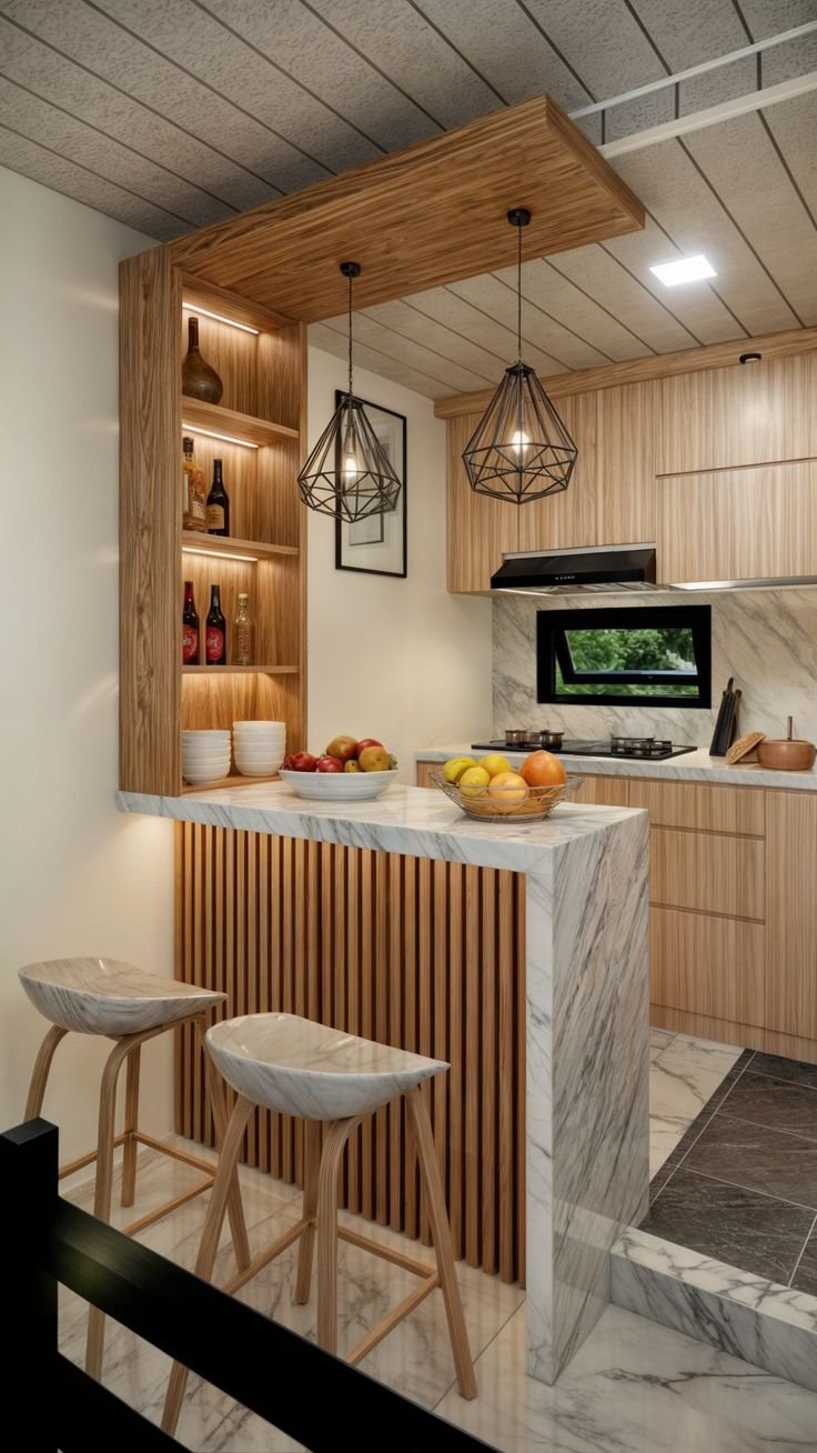 7 Ide Desain Mini Bar di Ruang Tamu Terbaru 2025