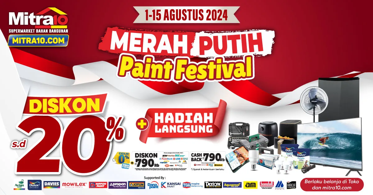 Promo Merah Putih Paint Festival Mitra10