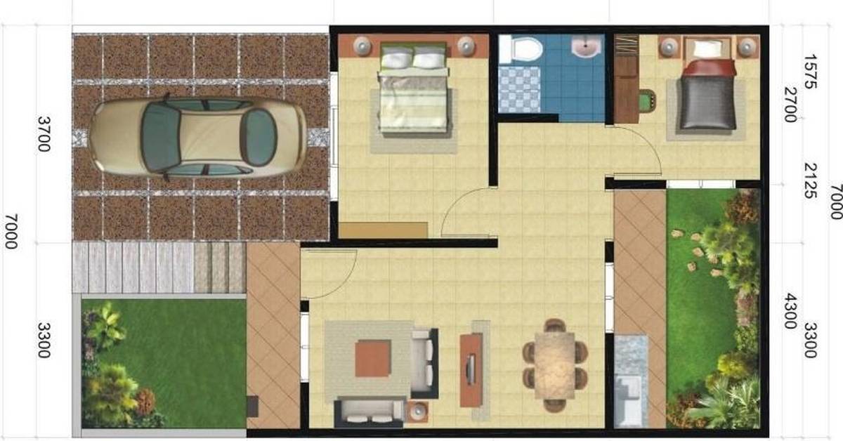 interior rumah type 45