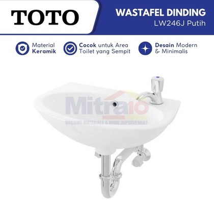 Jual Toto Wastafel Dinding LW246J Putih